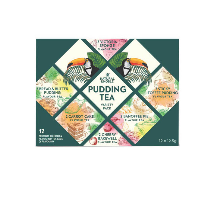 Pudding Tea Variety Pack (12 Bags) | Treat Tea Gift – Natural & Noble ...