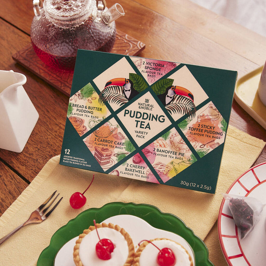 Pudding Tea Variety Pack (12 Bags) | Treat Tea Gift – Natural & Noble ...