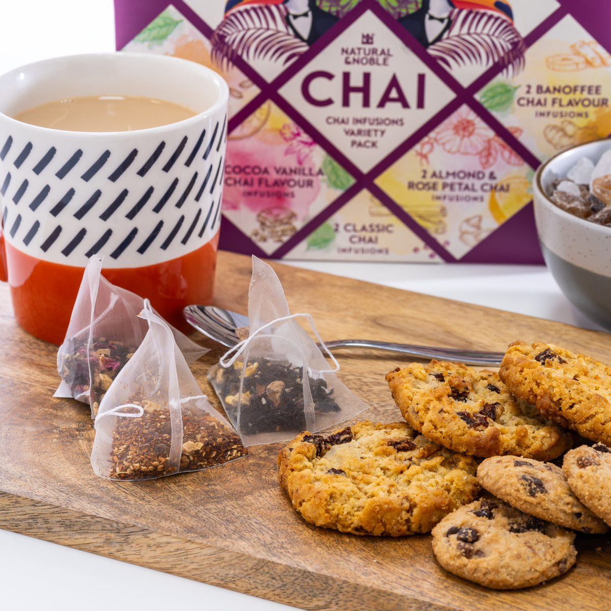 Flavoured chai variety gift box. 12 flavoured chai tea bags – Natural ...